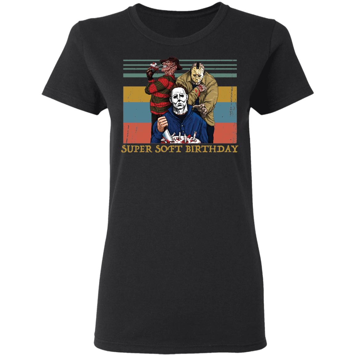 Birthday Horror Movie Characters Super Soft Shirt, Hoodie - Rookbrand