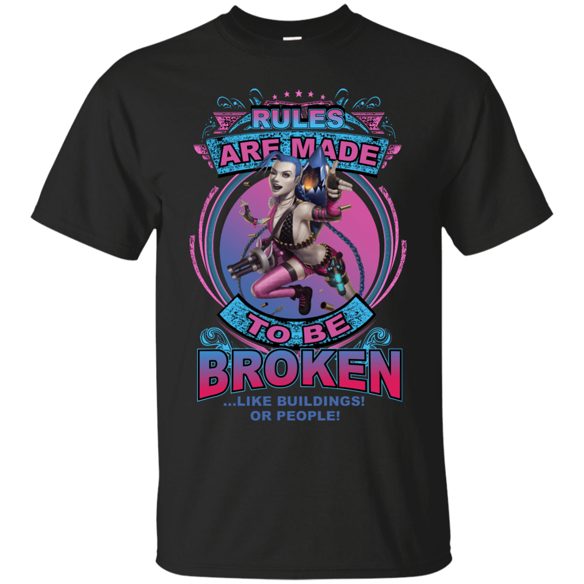 LOL - Jinx Rules Are Made to Be Broken, Hoodie - Rookbrand