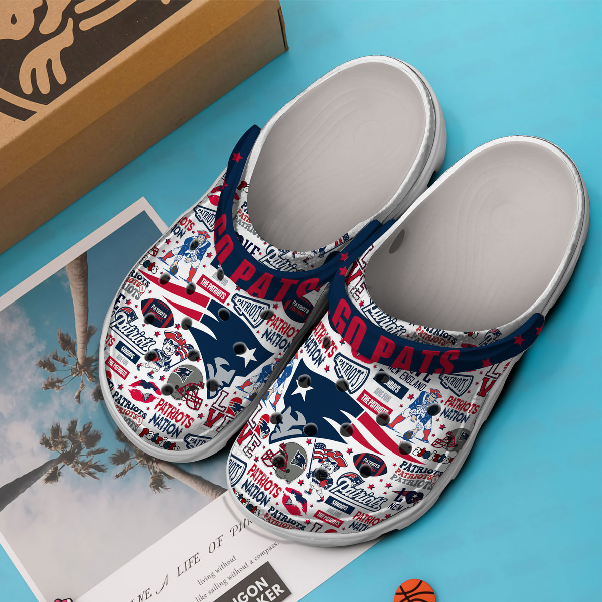 New England Patriots NFL Sport Crocs Crocband Clogs Shoes for Family ...