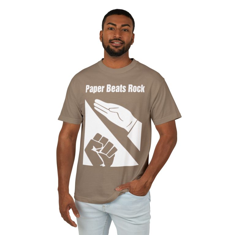 Paper Beats Rock T Shirt - Father Figure Clothing